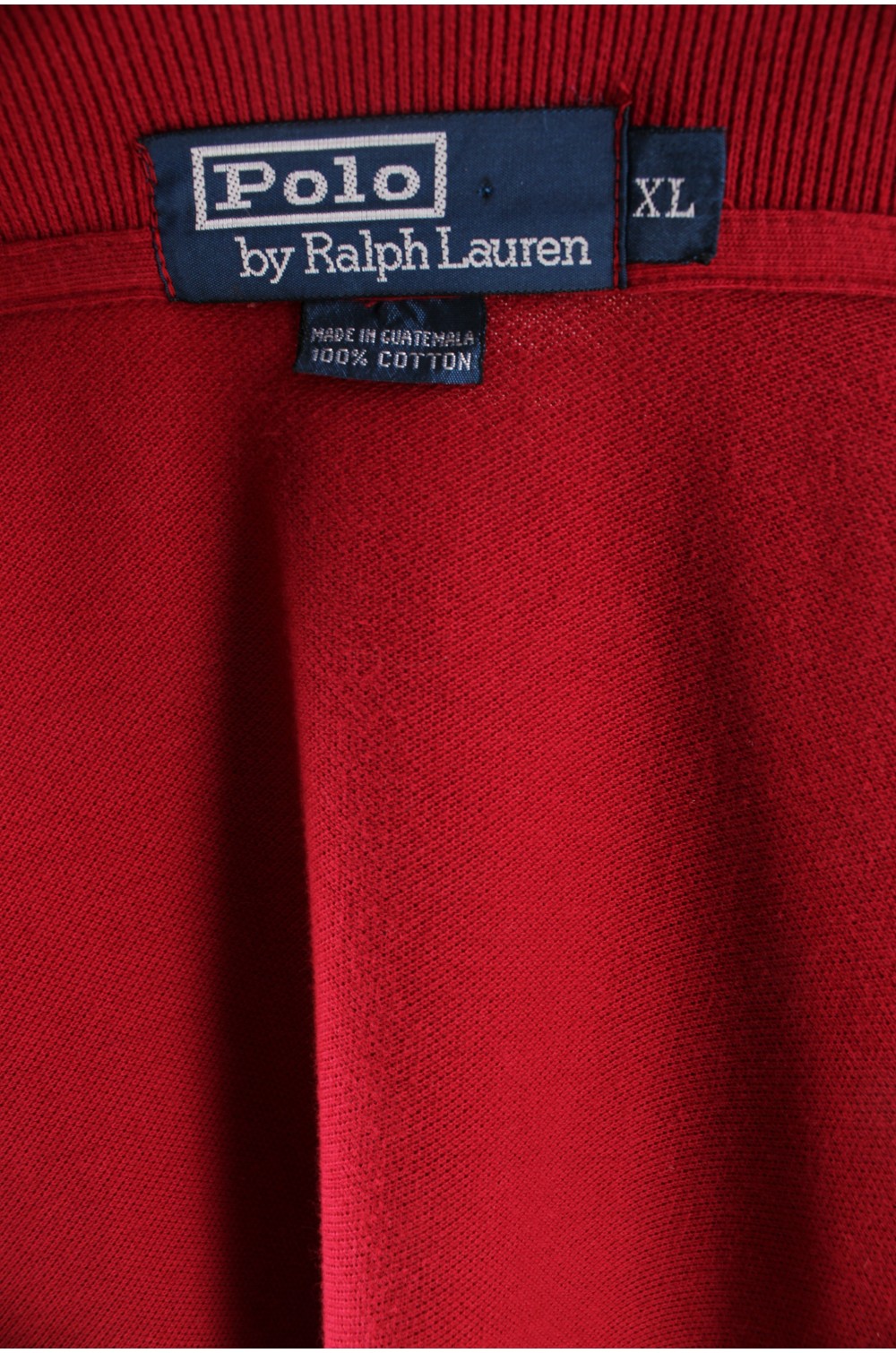 Polo Ralph Lauren rouge bordeaux / Vêtement occasion vintage friperie