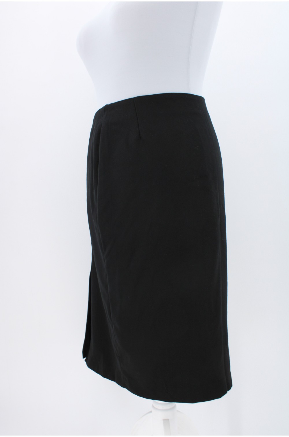 Jupe doublée Max Mara noire / Vêtement d'occasion vintage friperie