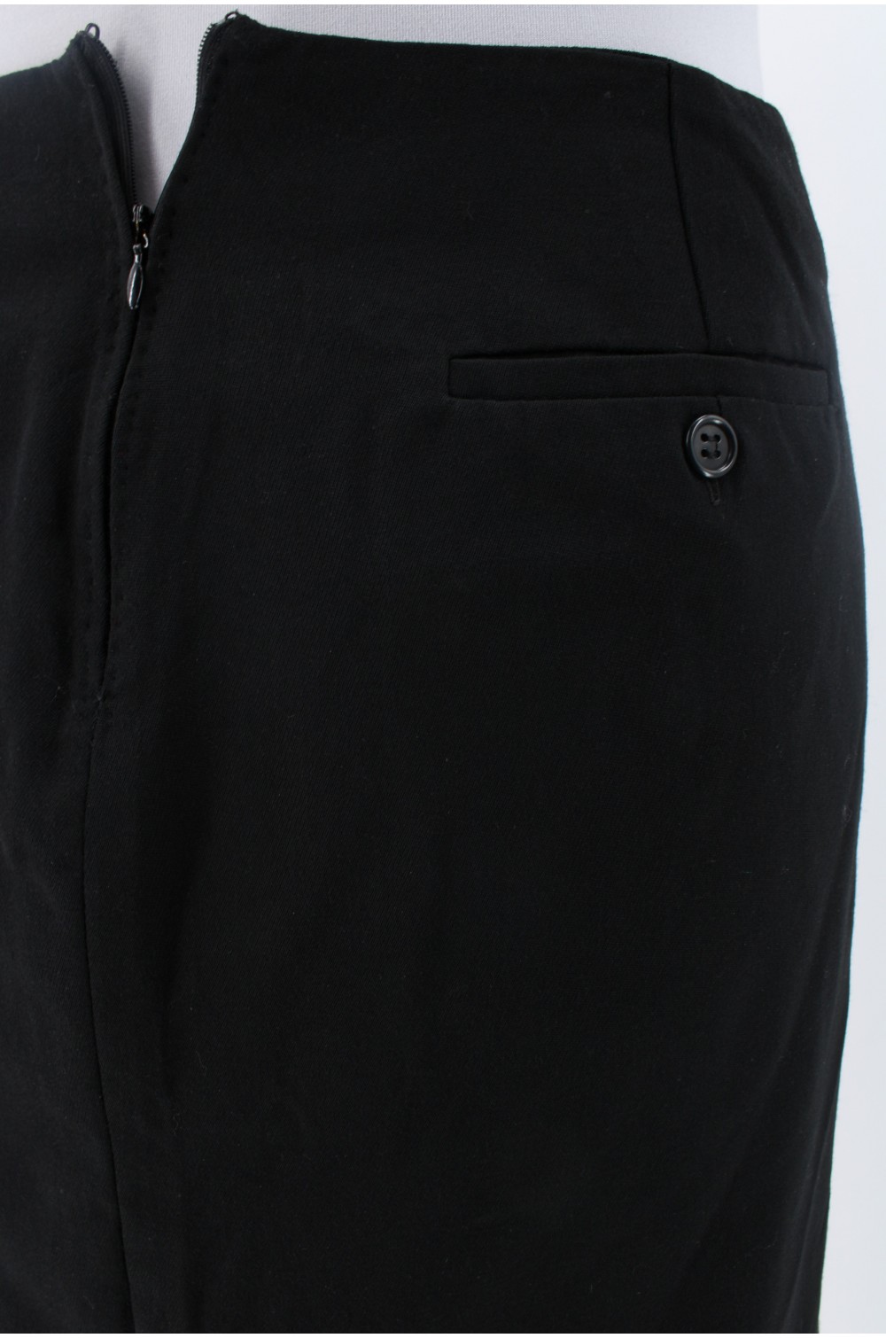 Jupe doublée Max Mara noire / Vêtement d'occasion vintage friperie